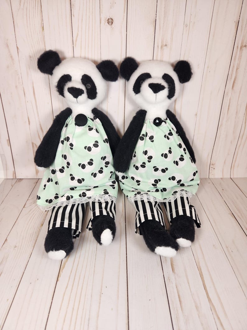 Handmade Panda Doll – Whimsical Nursery Decor - Etsy