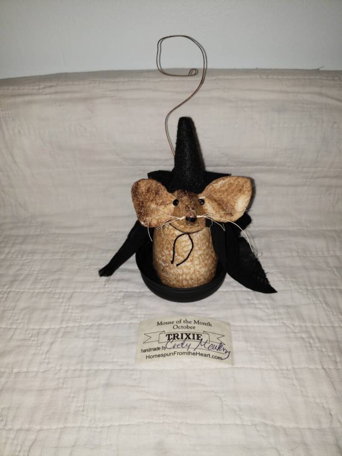 Primitive Country Halloween Witch Mouse for October Mouse of - Etsy