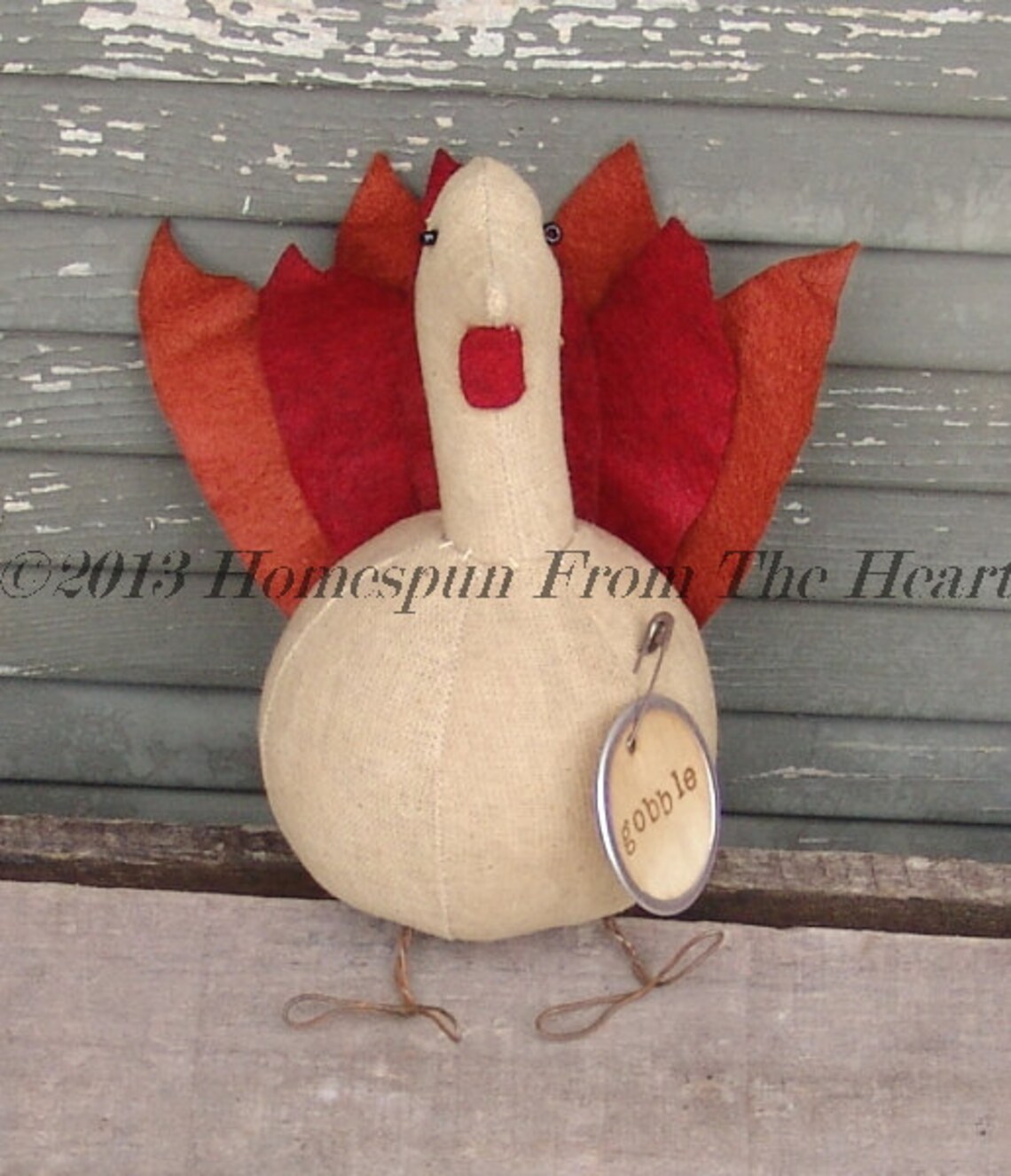 Thanksgiving Turkey Sewing Pattern, Homespun From the Heart Patterns ...