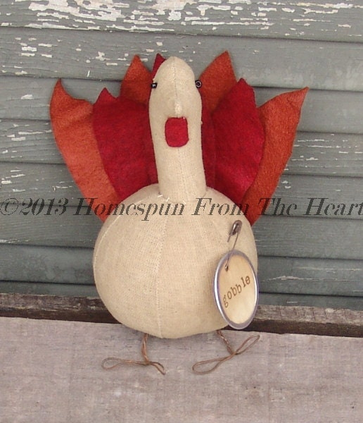 Thanksgiving Turkey Sewing Pattern Homespun From the Heart - Etsy