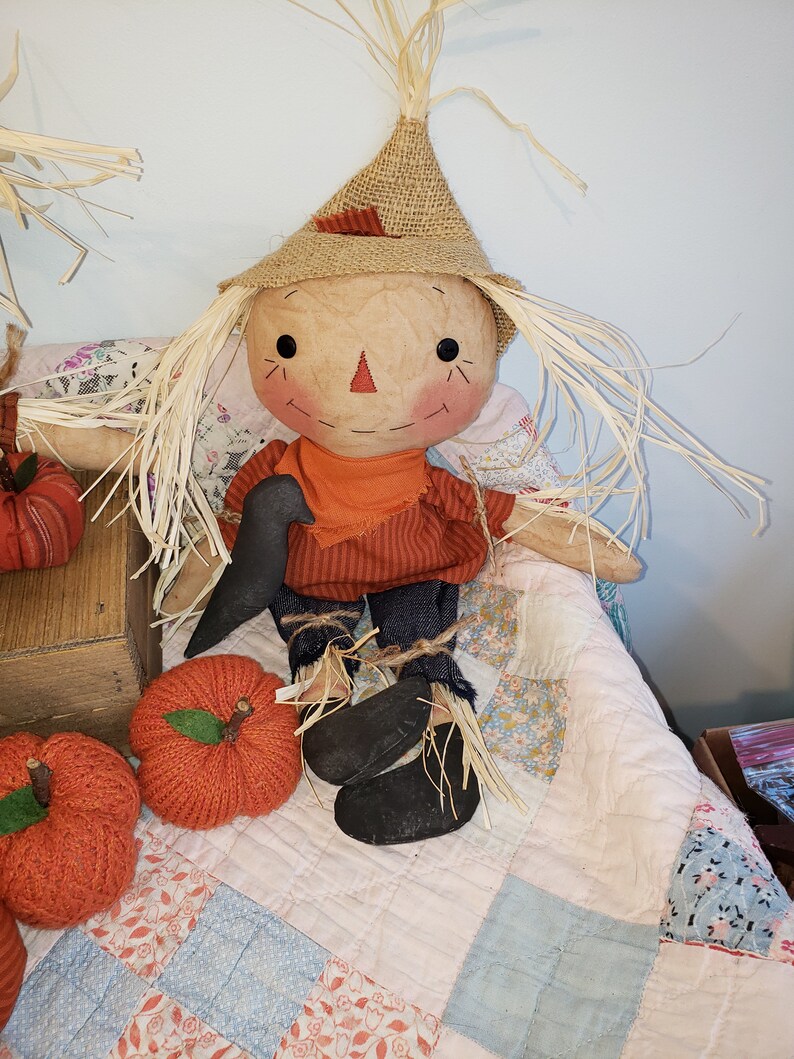 Fall Harvest Decor Sewing Pattern of Scarecrows Scarin Crows - Etsy