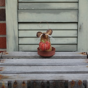 Primitive Pumpkin Peter Mouse Halloween Mouse Harvest - Etsy