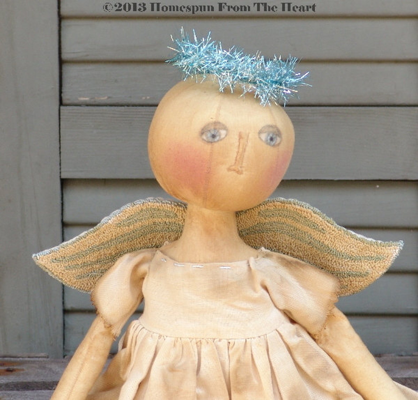 Primitive Angel Doll Pattern Round Head Colonial Doll - Etsy