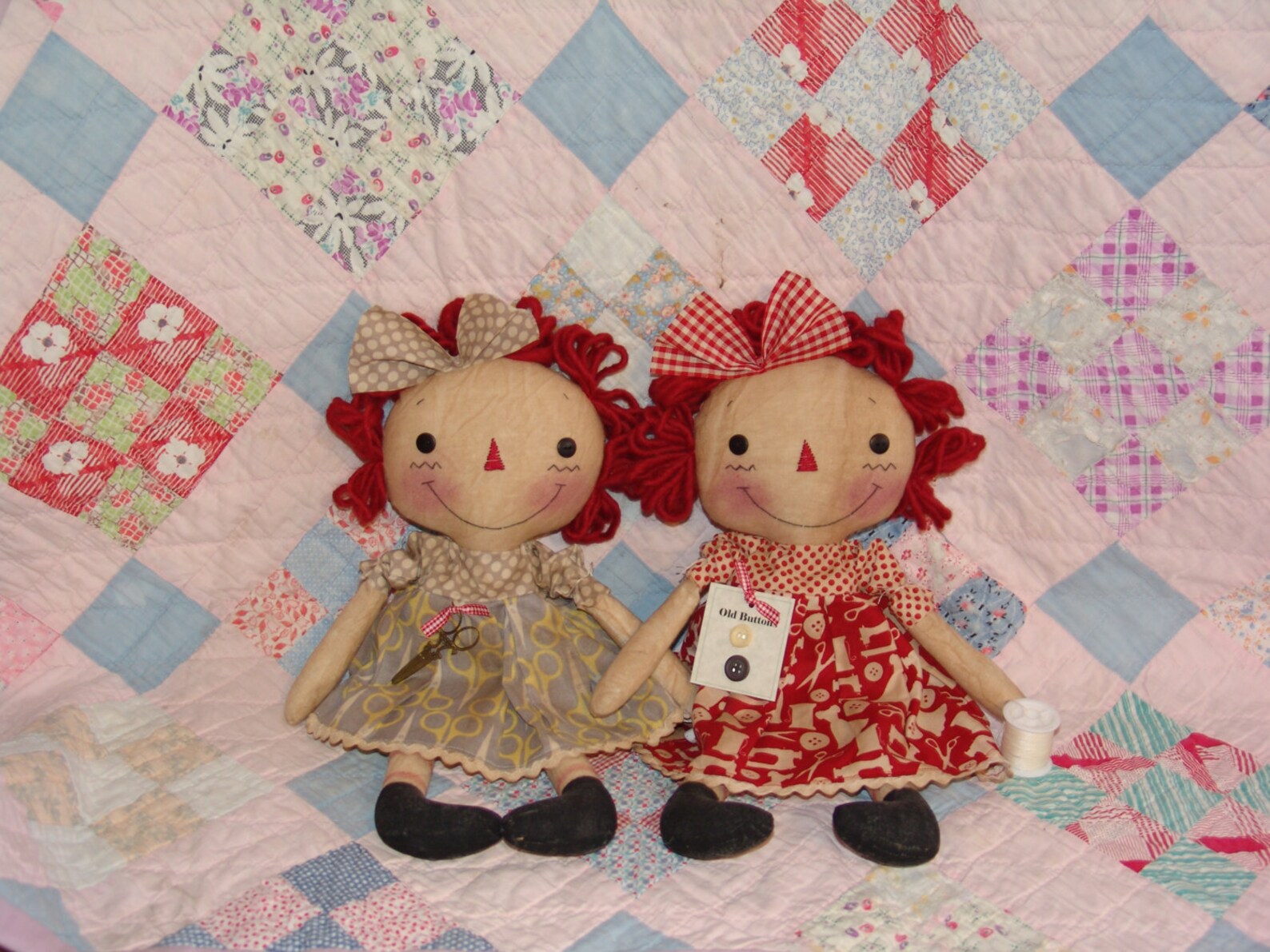 Primitive Raggedy Cloth Doll Pattern Craft Raggedy Doll | Etsy