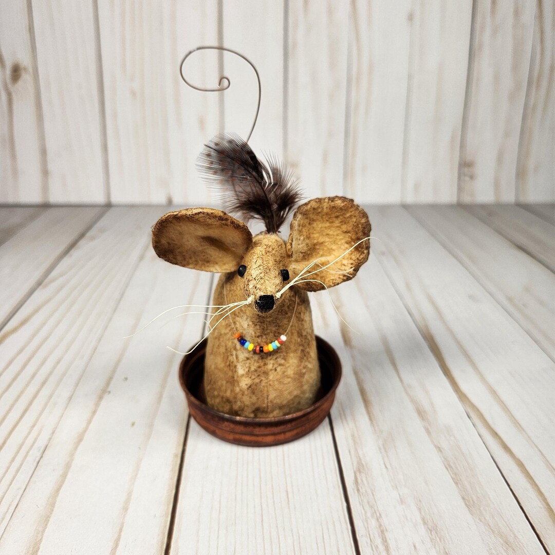 Primitive Handmade Native American Mouse, Thanksgiving Decor, Birthday ...
