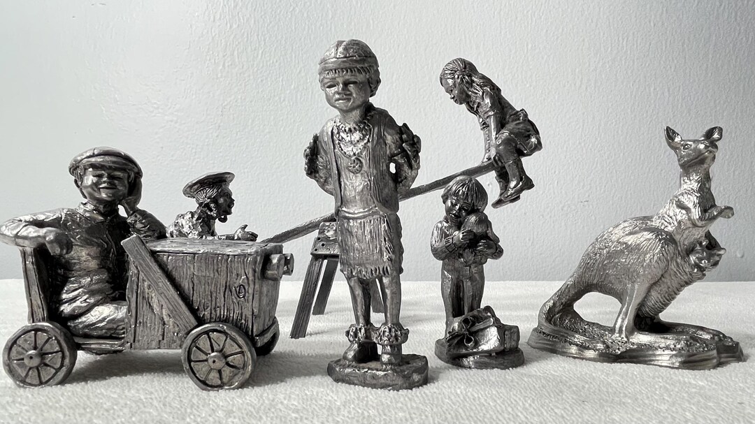 Michael Ricker Park City 5 Piece Pewter Collectible Lot, Most Signed - Etsy