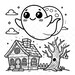 10 Cute Halloween Coloring Pages for Kids Printable Ghost Pumpkin ...