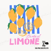 CITRUS LEMON FRUIT Svg, Citrus Lemon Slice Svg Files for Cricut, Citrus ...