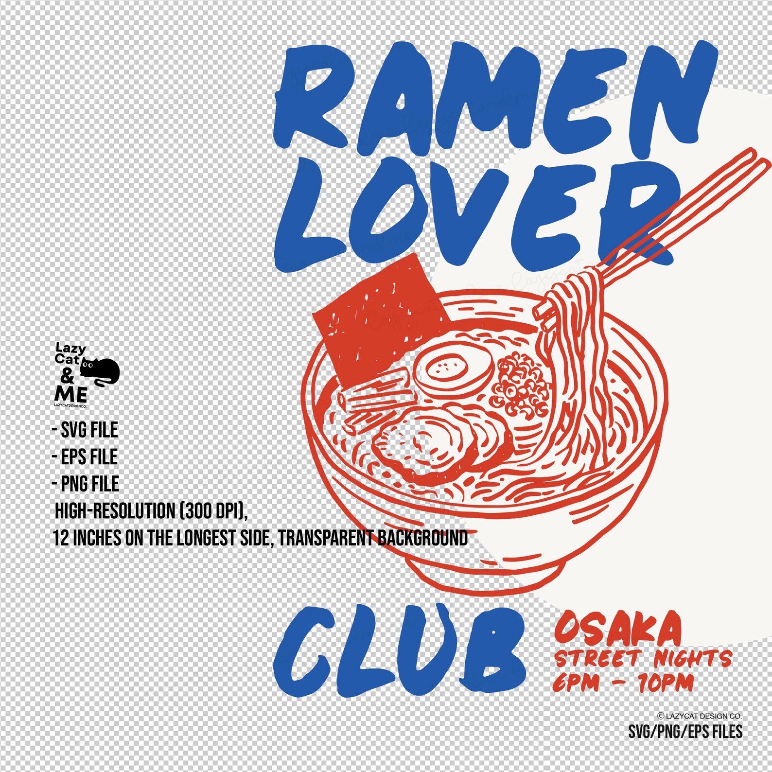 Ramen Food Japan Poster, Wall Art, T-shirt Design Hand-drawn ...