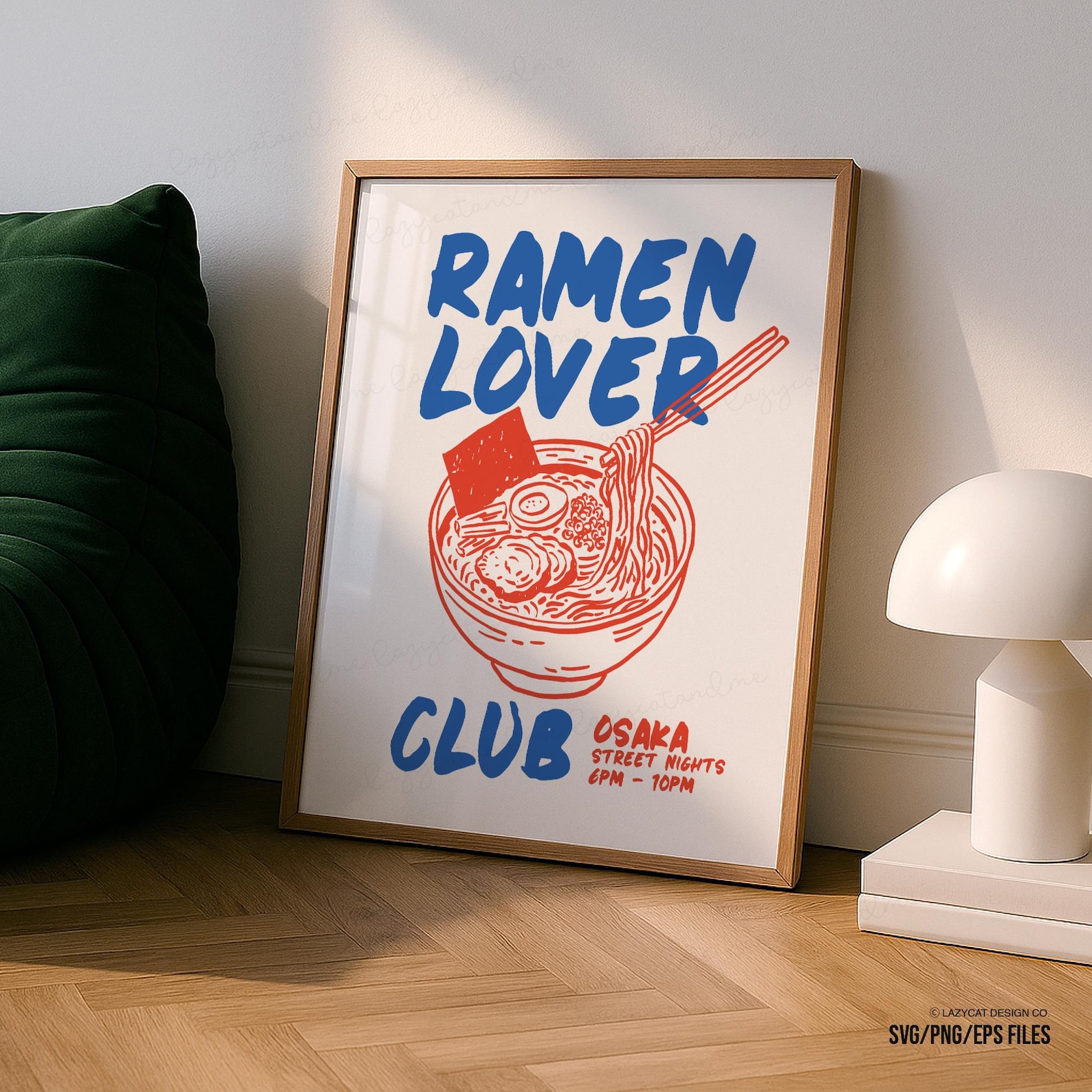 Ramen Food Japan Poster, Wall Art, T-shirt Design Hand-drawn ...