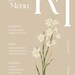 Printable Rustic Wild Flower Menu Cards Choose Flower Graphic and ...