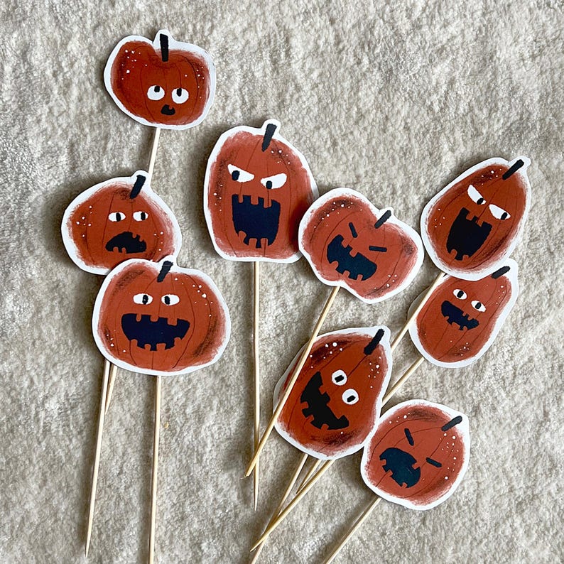 Pumkin Gangster Set Printable, Halloween Puppets, Halloween Party ...