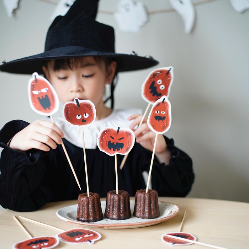 Pumkin Gangster Set Printable, Halloween Puppets, Halloween Party ...