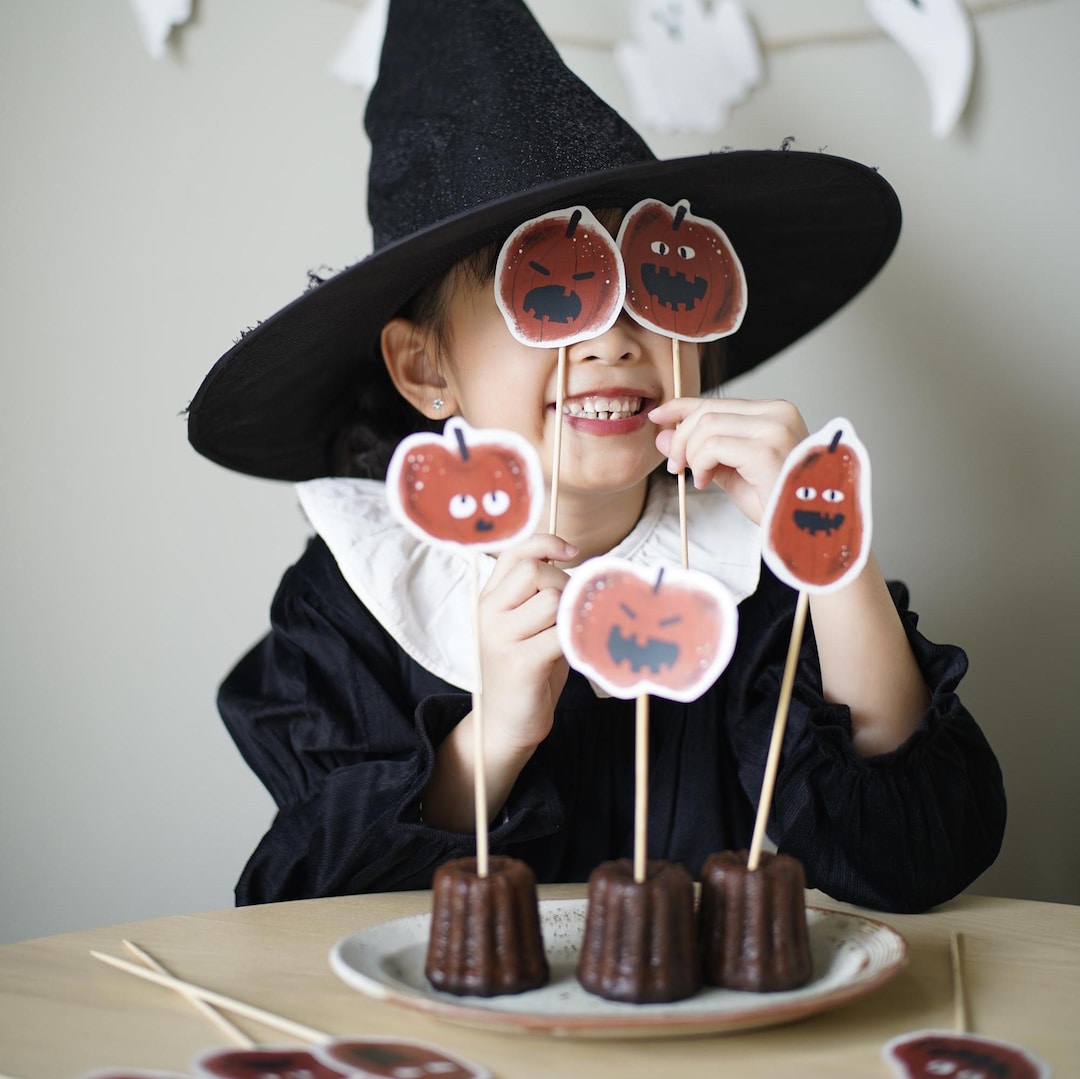 Pumkin Gangster Set Printable, Halloween Puppets, Halloween Party ...