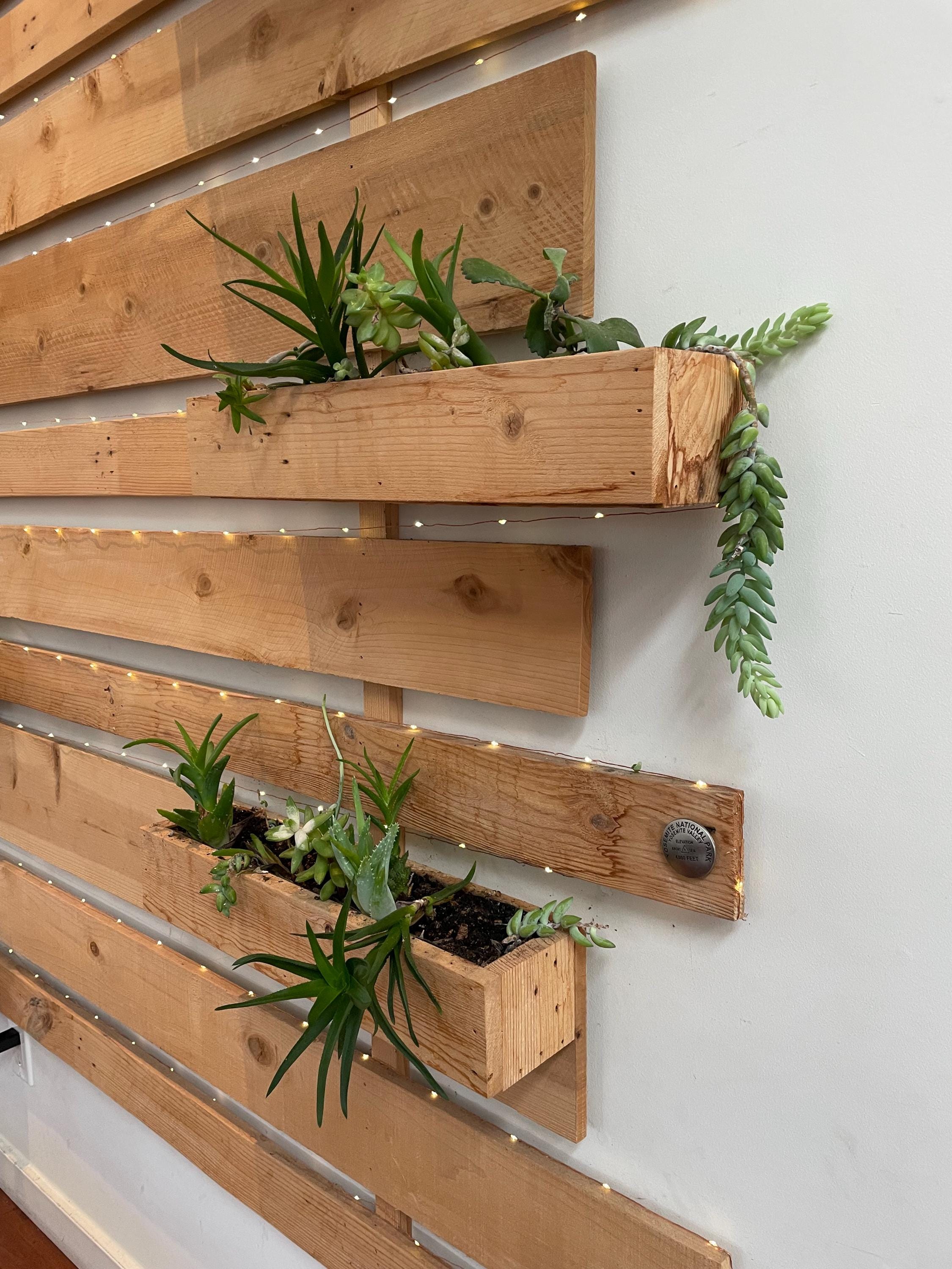 Wood Wall Planter - Etsy