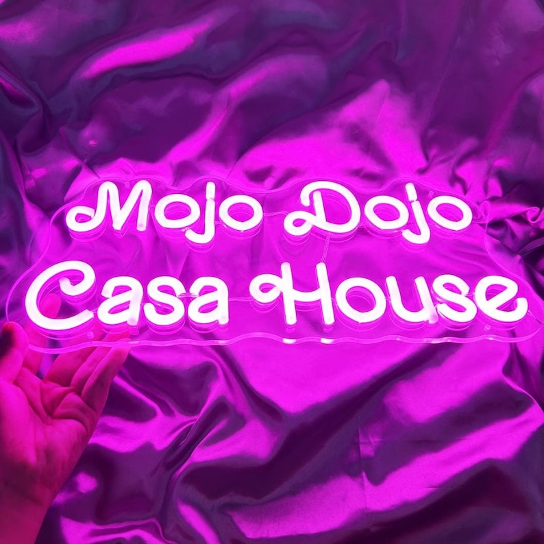 Mojo Dojo Casa House Neon Sign, Movie Wall Sign, Bedroom Decoration ...