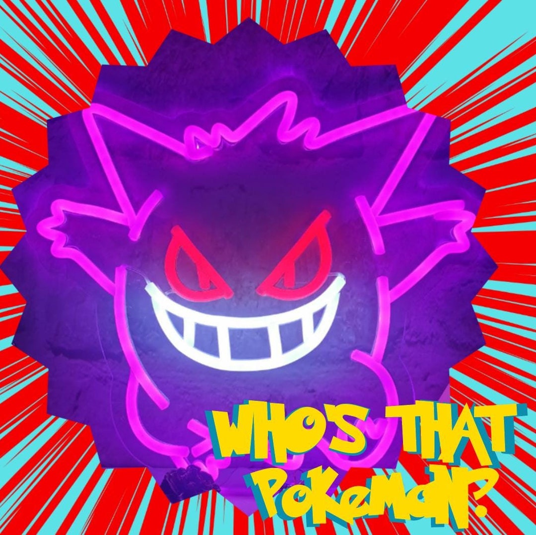 Gengar Neon Sign,anime LED Light,gengar Neon Sign,bedroom Dorm Wall ...