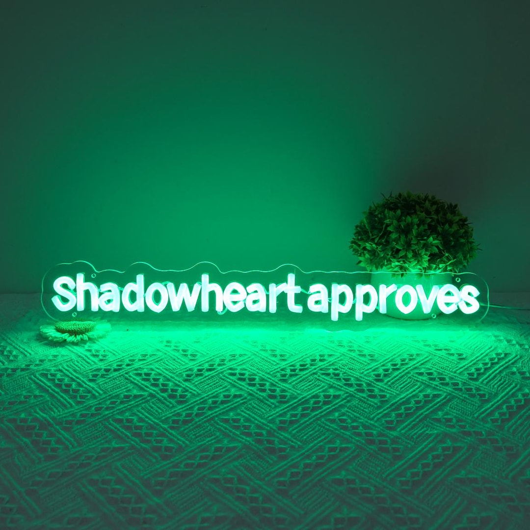 Shadowheart Approve Neon Sign, Custom Neon Sign, Baldurs Gate3 Game ...
