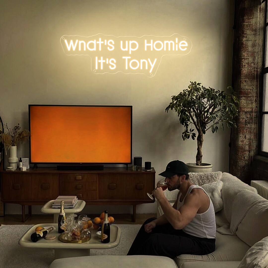 What's up Homie It's Tony Neon Sign, Custom Neon Sign, Baldurs Gate3 ...