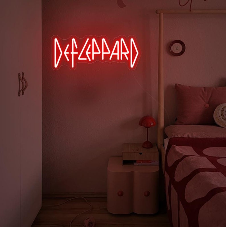 Rock Band Neon Sign, Music Wall Sign, Studio Wall Decoration, Music ...