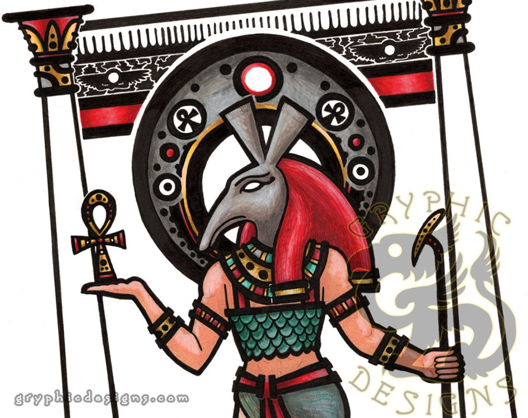 Egyptian Nouveau Setesh Original Artwork - Etsy