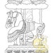 Z is for Ziz Carousel Printable Coloring Page Digital Download - Etsy ...