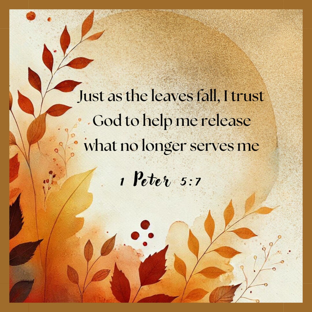 Fall-themed Bible Affirmation Cards 7 Printable Christian Affirmations ...