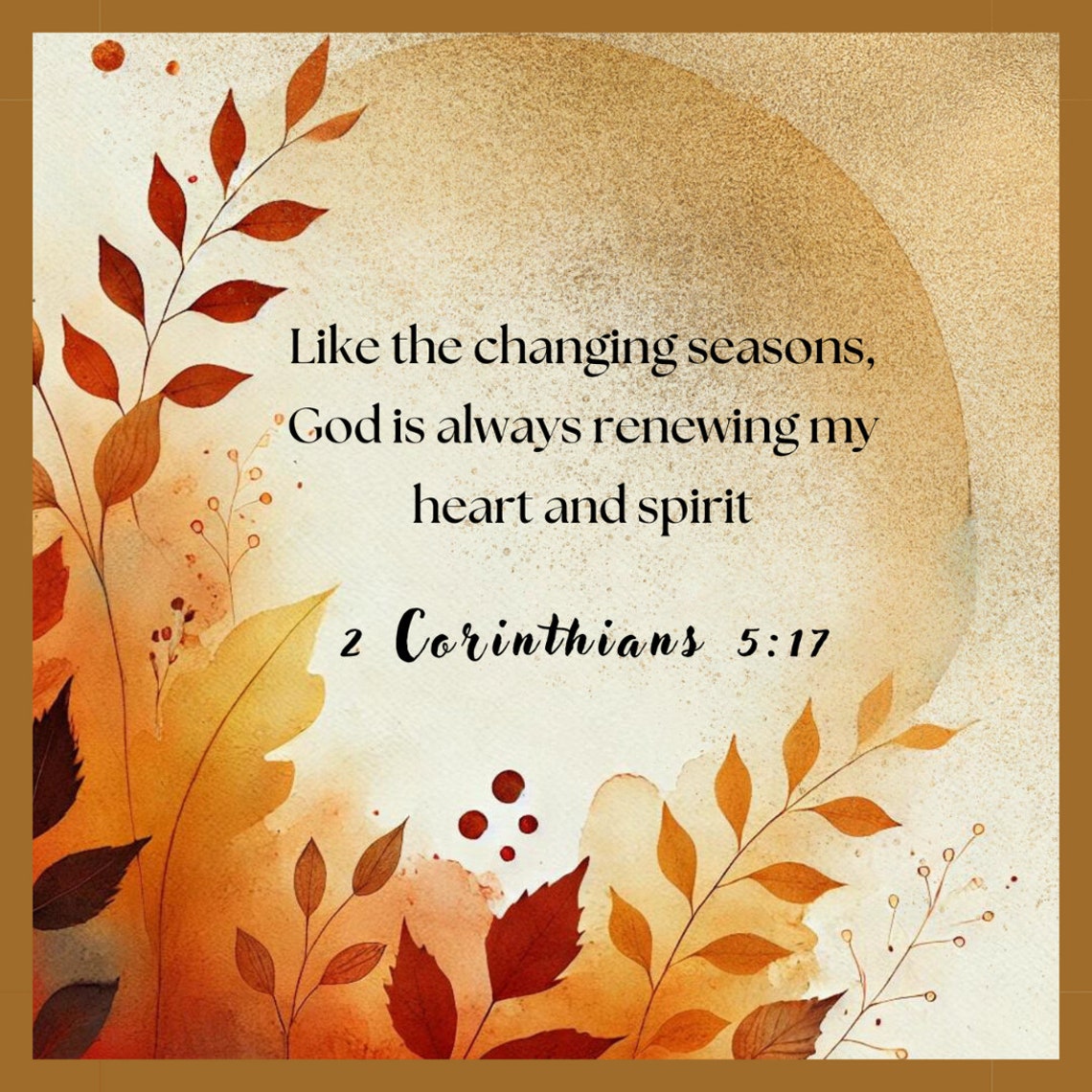 Fall-themed Bible Affirmation Cards 7 Printable Christian Affirmations ...
