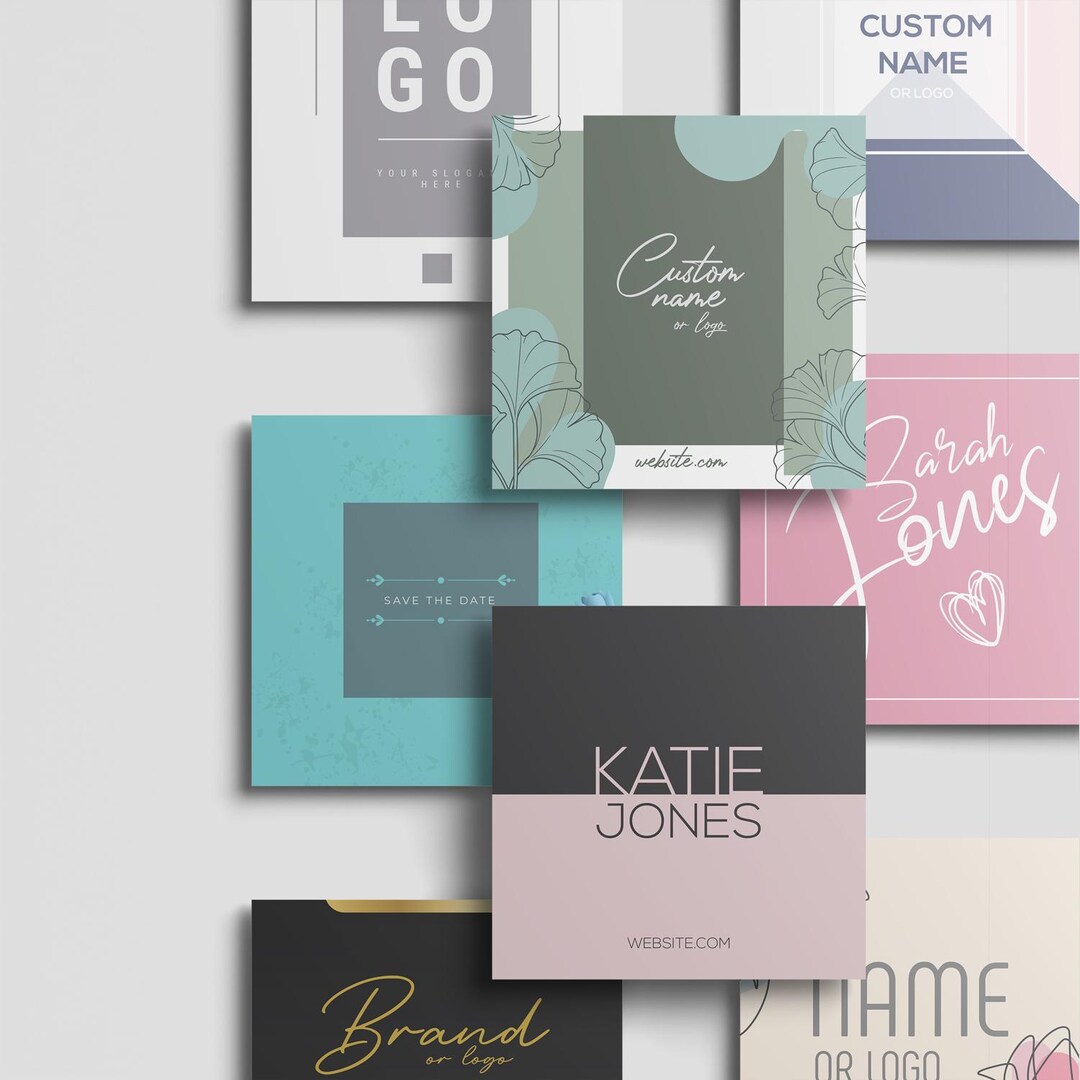 Minimalist Business Card Design Premade Business Card Contact Card ...