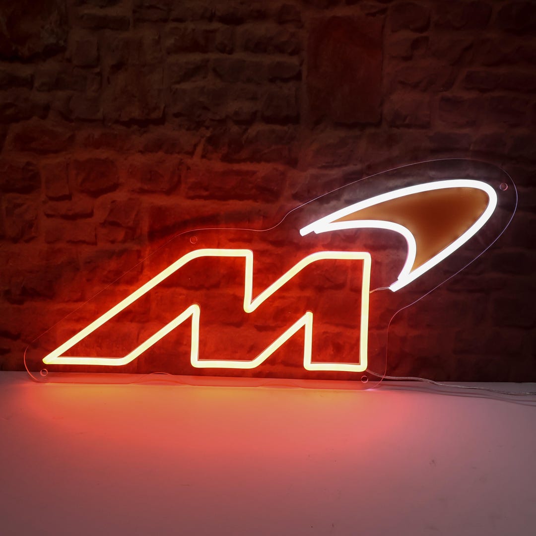 Race Car Neon Sign, Mclaren Formula 1 Neon Sign, Mclaren Lando Norris ...