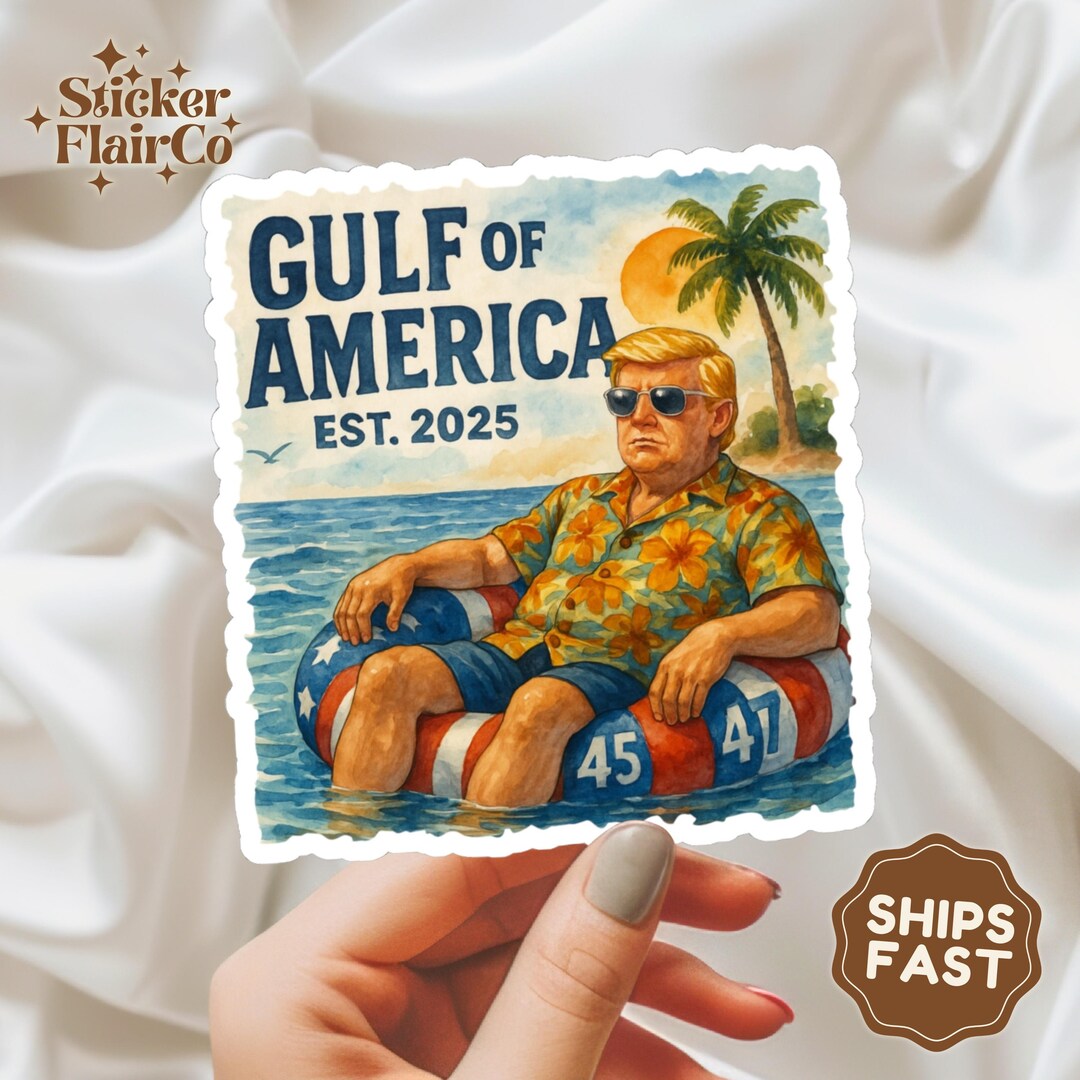 Funny Political Parody Sticker: USA Beach Float Vinyl Decal - Etsy