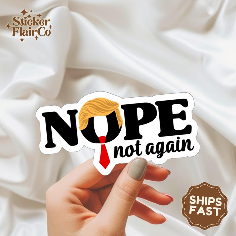 Nope Not Again Sign - Etsy