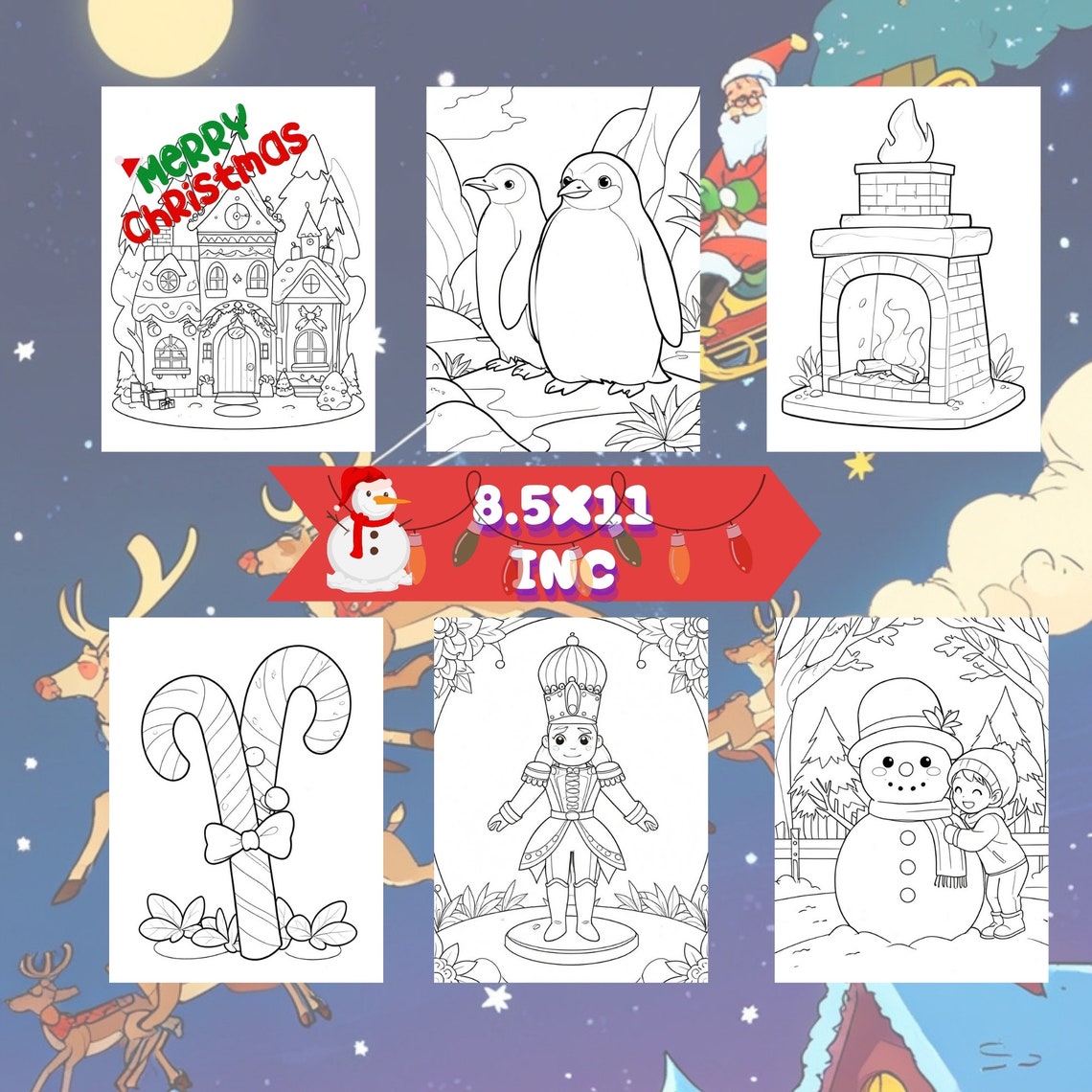 Christmas Coloring Pages for Kids 32 Christmas Pictures to Download ...