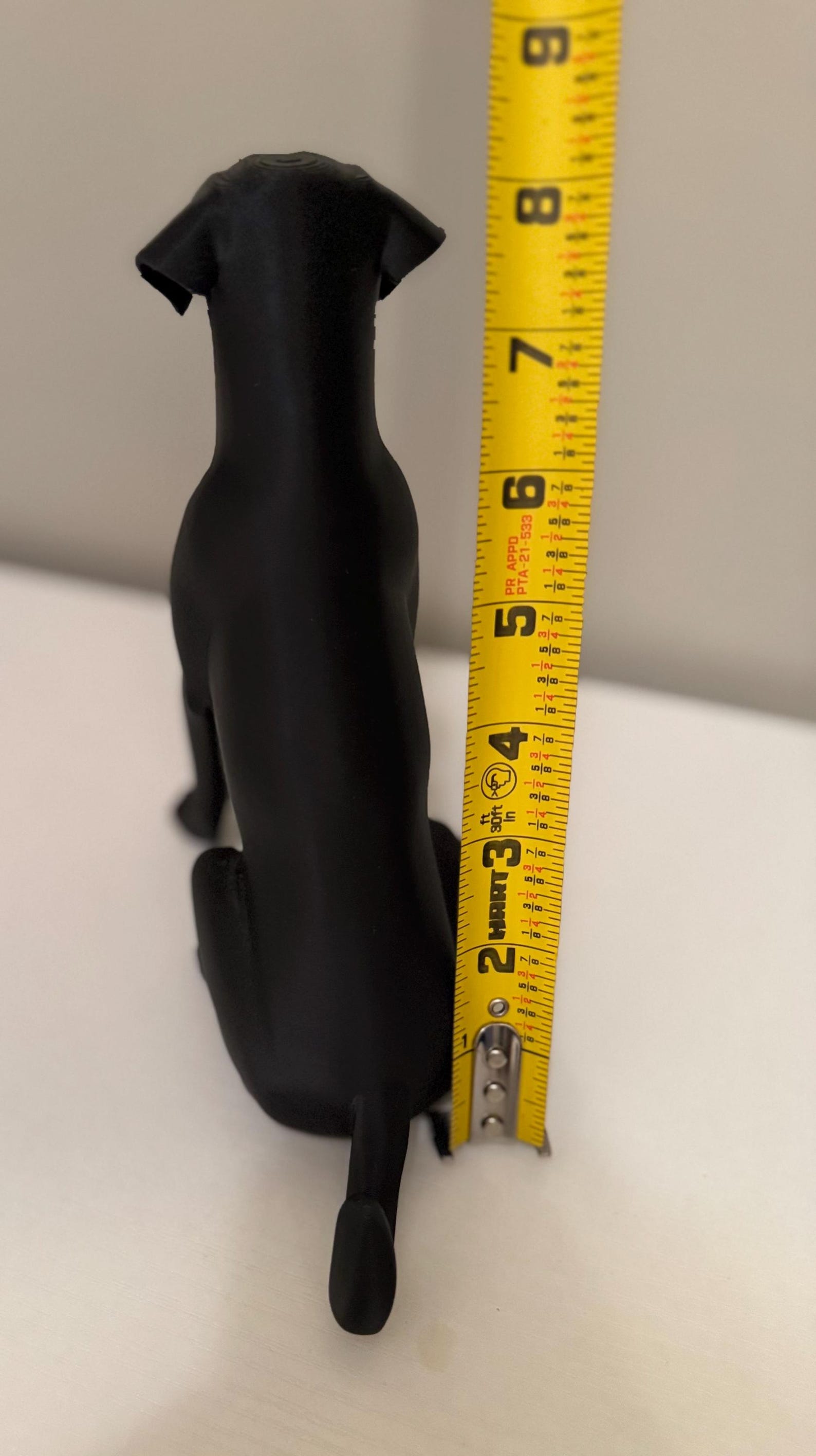 Modern Labrador Dog Statue: Large 3D Printed Black Lab Decor - Etsy