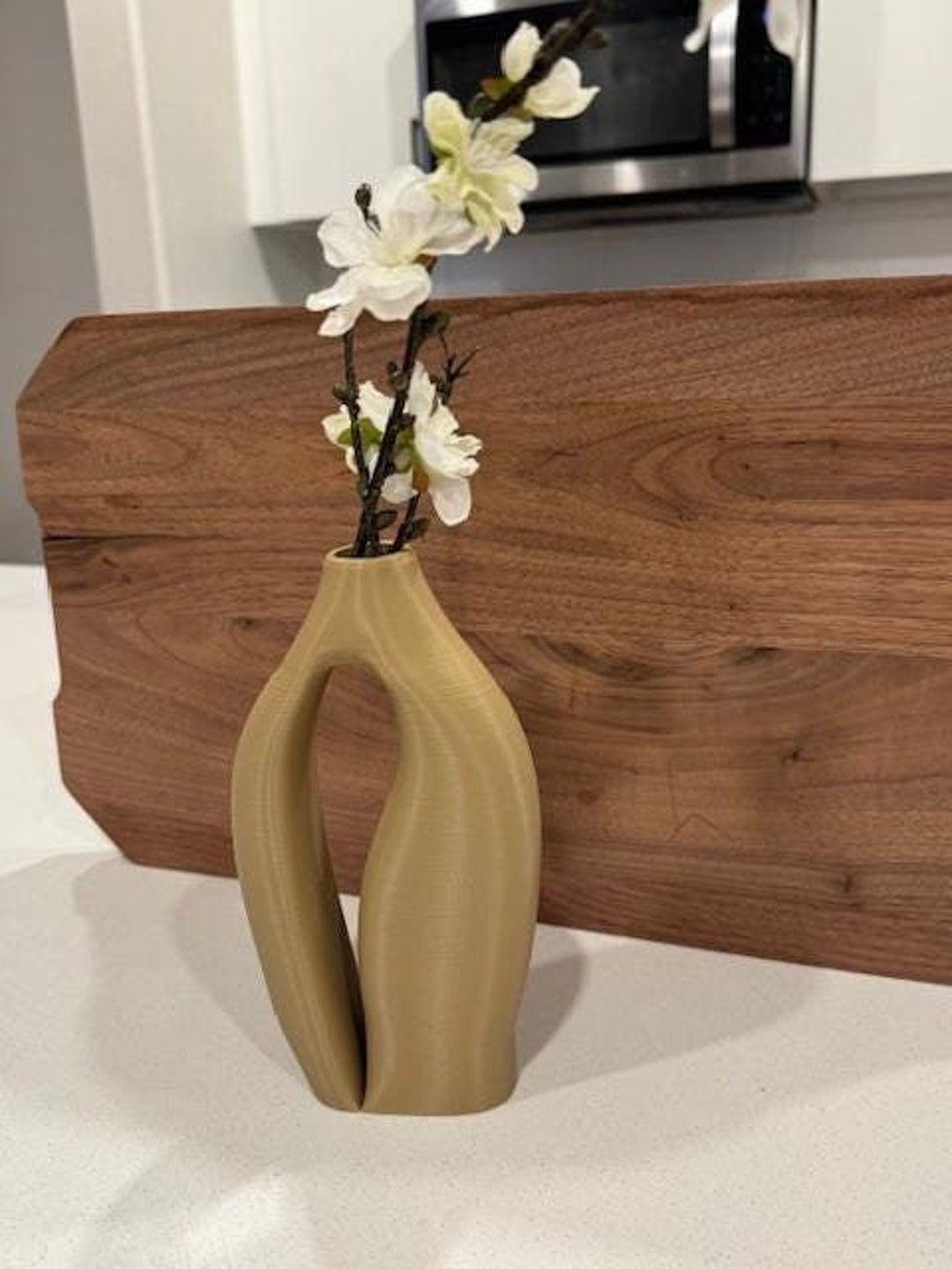 Voltera Vase - Modern 3d Printed Sculptural Vase - Organic Home Decor ...