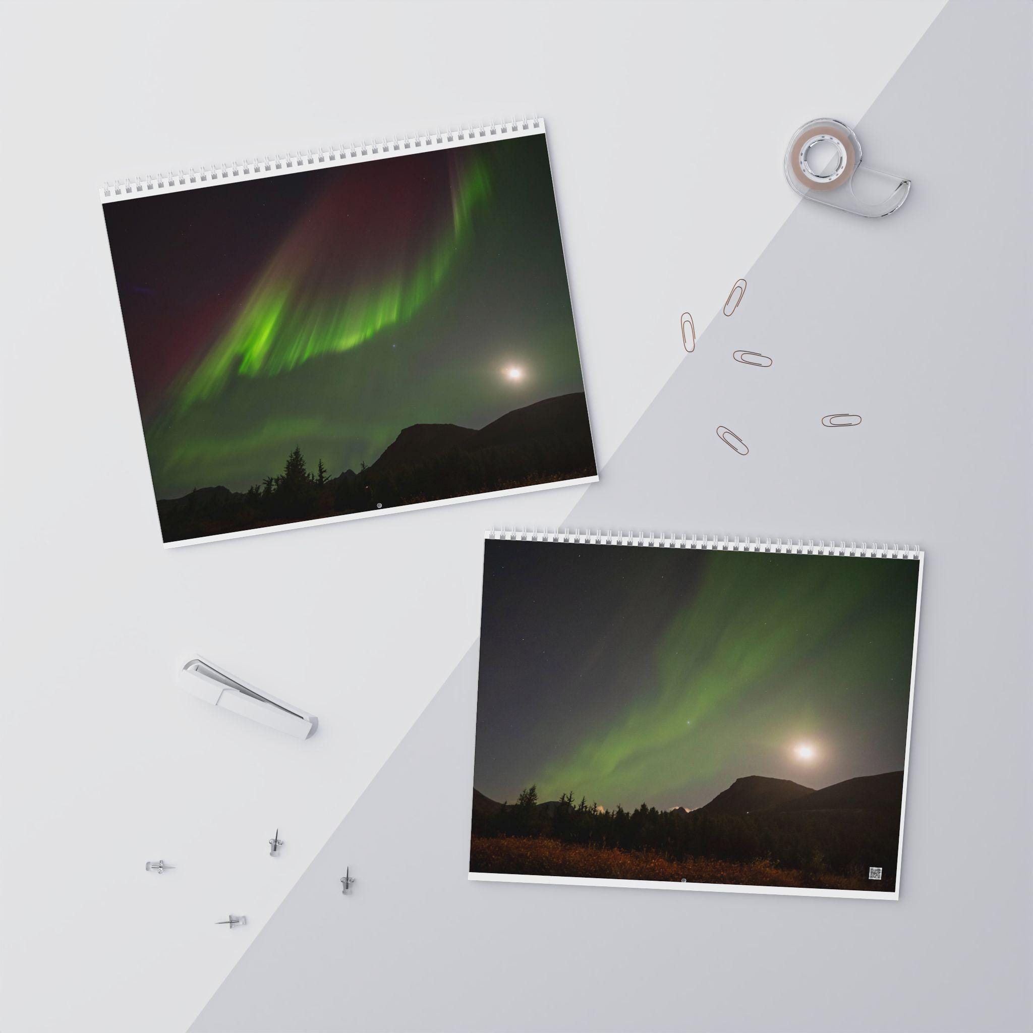 2025 Wall Calendars With Aurora and Moonlight Design - Celestial ...