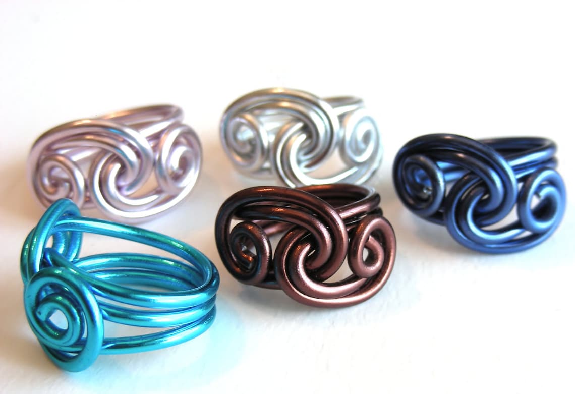 Wire Ocean Waves Ring Custom Made - Etsy