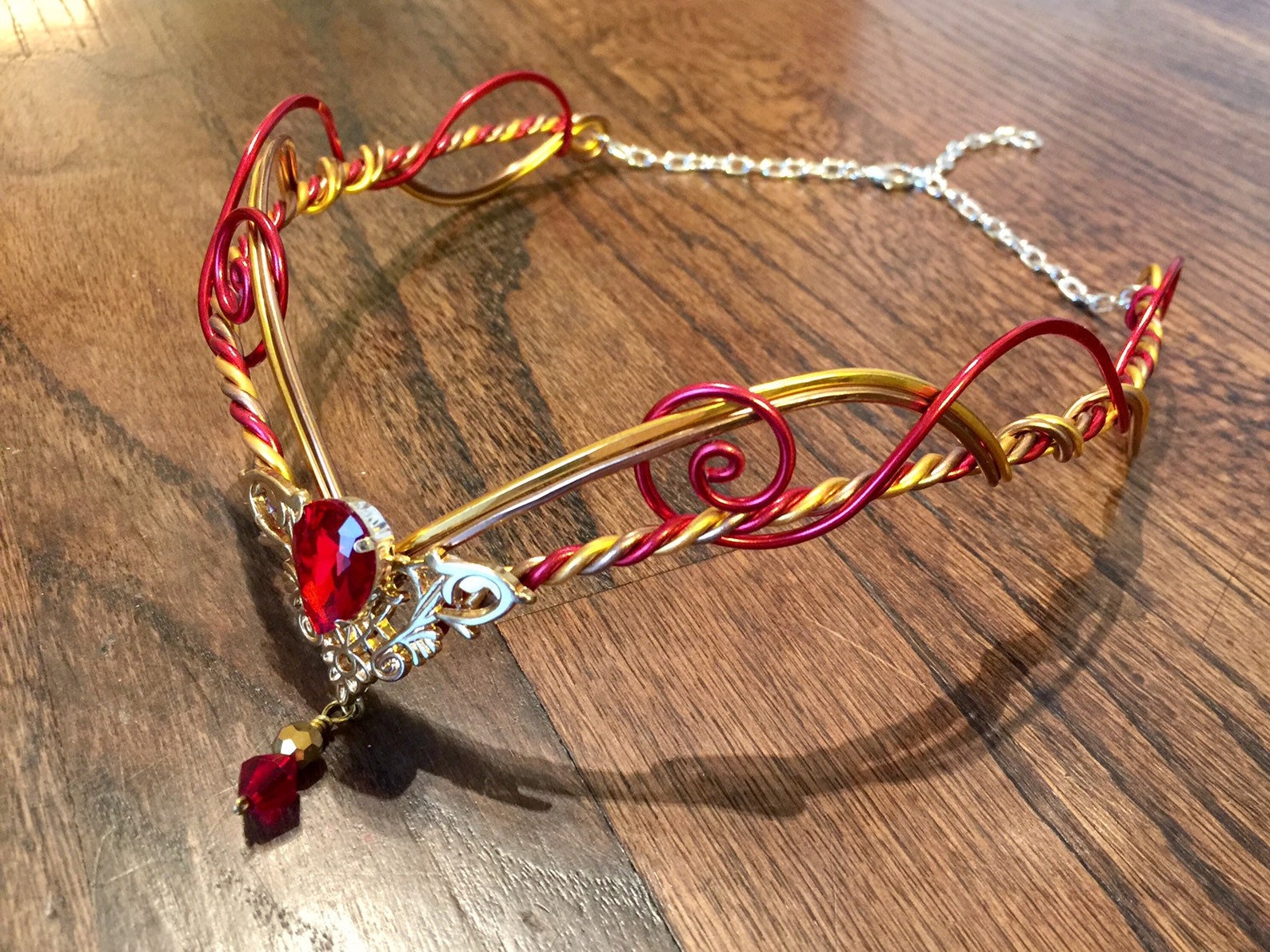 Elven Circlet NESSA Hand Wire Wrapped Crown Childlike - Etsy