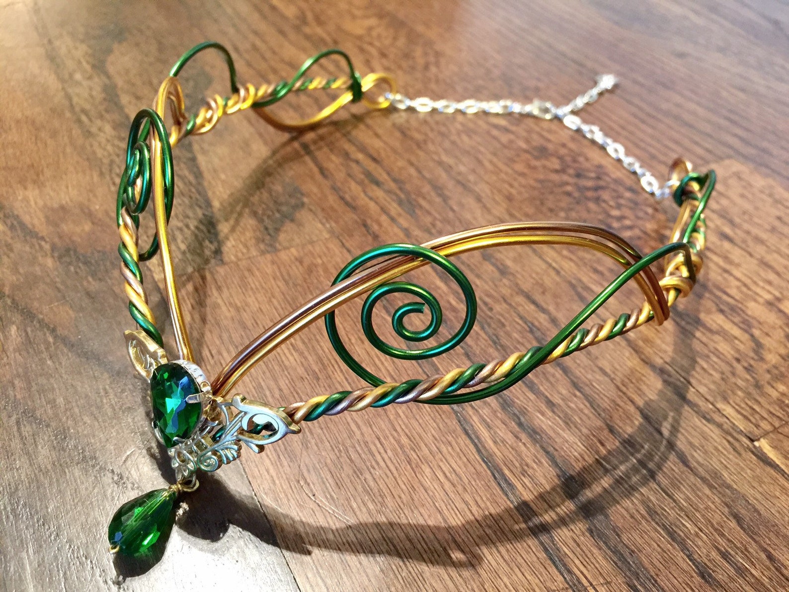 Elven Circlet NESSA Hand Wire Wrapped Crown Childlike - Etsy