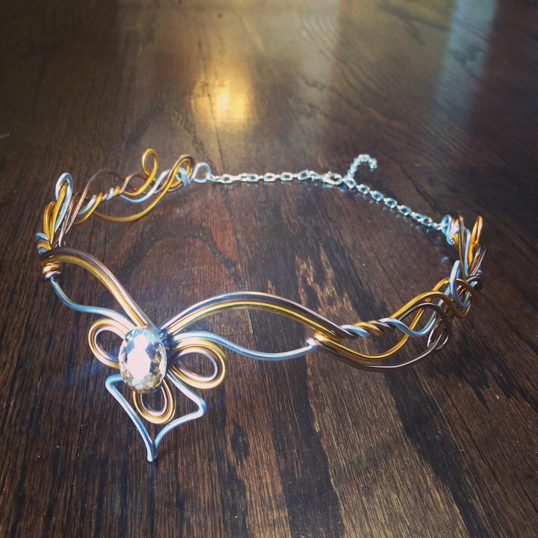 COMPASS & CLOVER Circlet - Celtic Elven Medieval Renaissance Hand ...