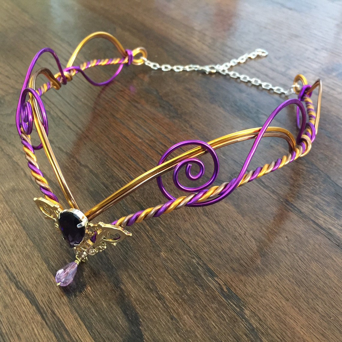 Elven Circlet NESSA Hand Wire Wrapped Crown Childlike - Etsy