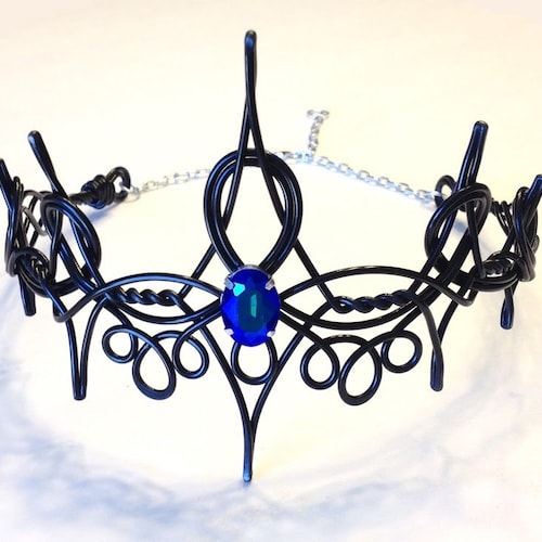 Black REGINA Evil Queen Crown Hand Wire Wrapped Choose - Etsy