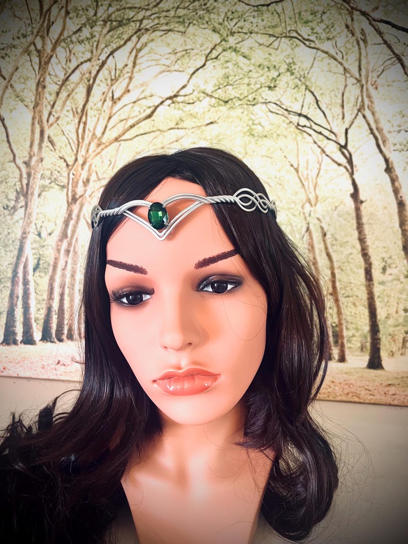 FREYA Circlet, Norse Celtic Elven Wire Crown Bridal Tiara, Wedding ...