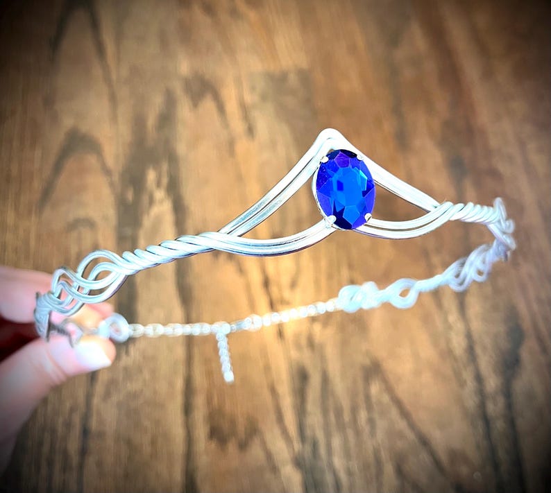 FREYA Circlet, Norse Celtic Elven Wire Crown Bridal Tiara, Wedding ...