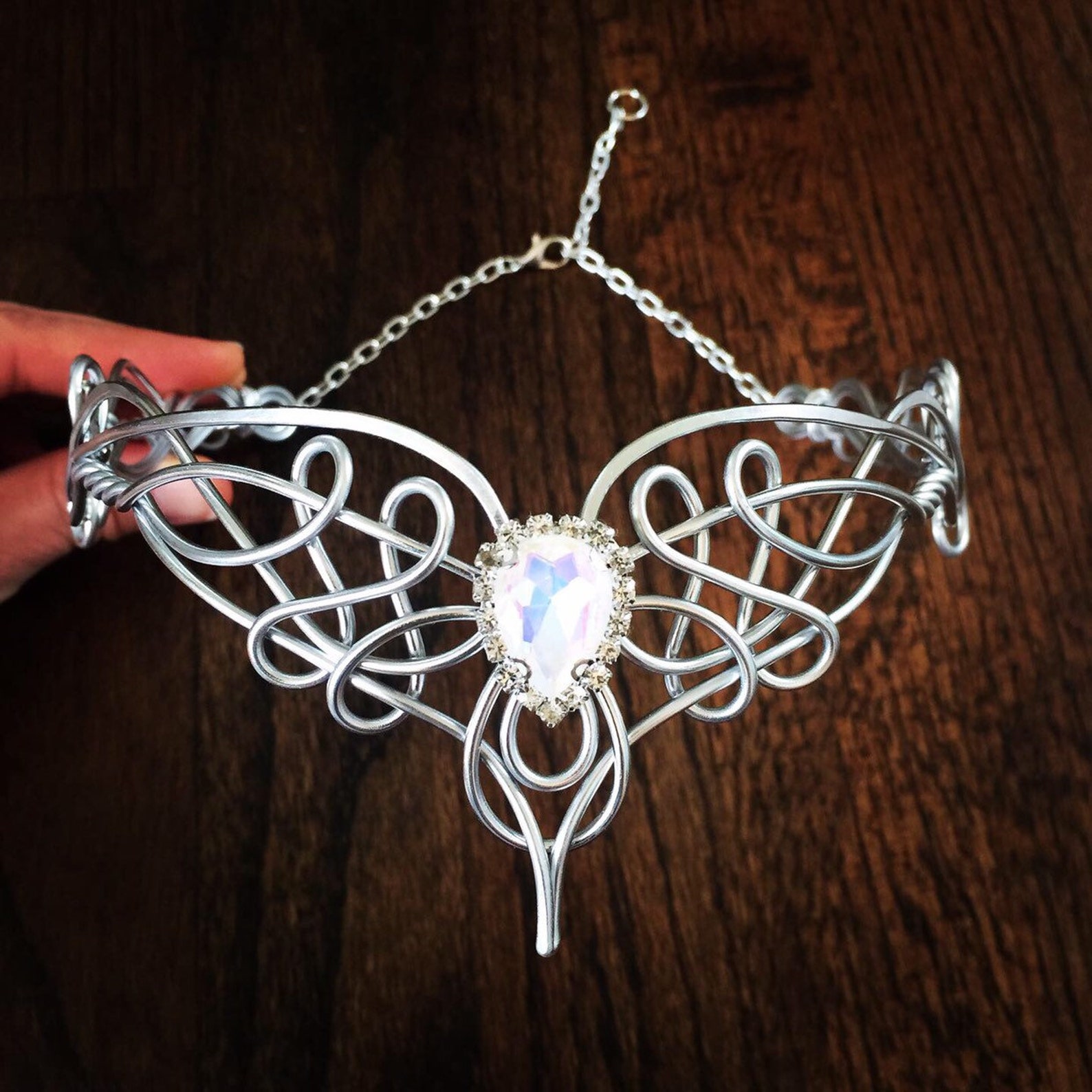 Elven Circlet Zig Zag Celtic Hand Wire Wrapped Crown Tiara - Etsy
