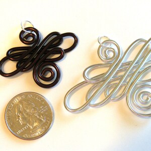 Celtic Renaissance Wire Work Pendant - Choose Your Own Color and Size ...