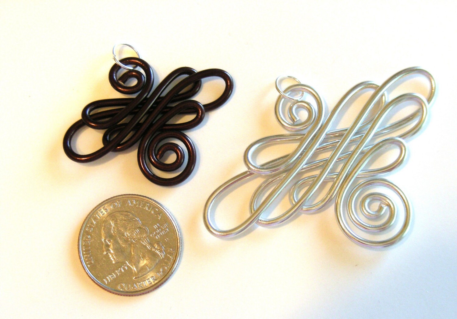 Celtic Renaissance Wire Work Pendant - Choose Your Own Color and Size ...