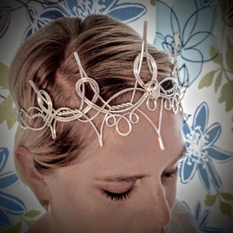 Gold REGINA Regal Queen Crown - Hand Wire Wrapped - Choose Your Own ...