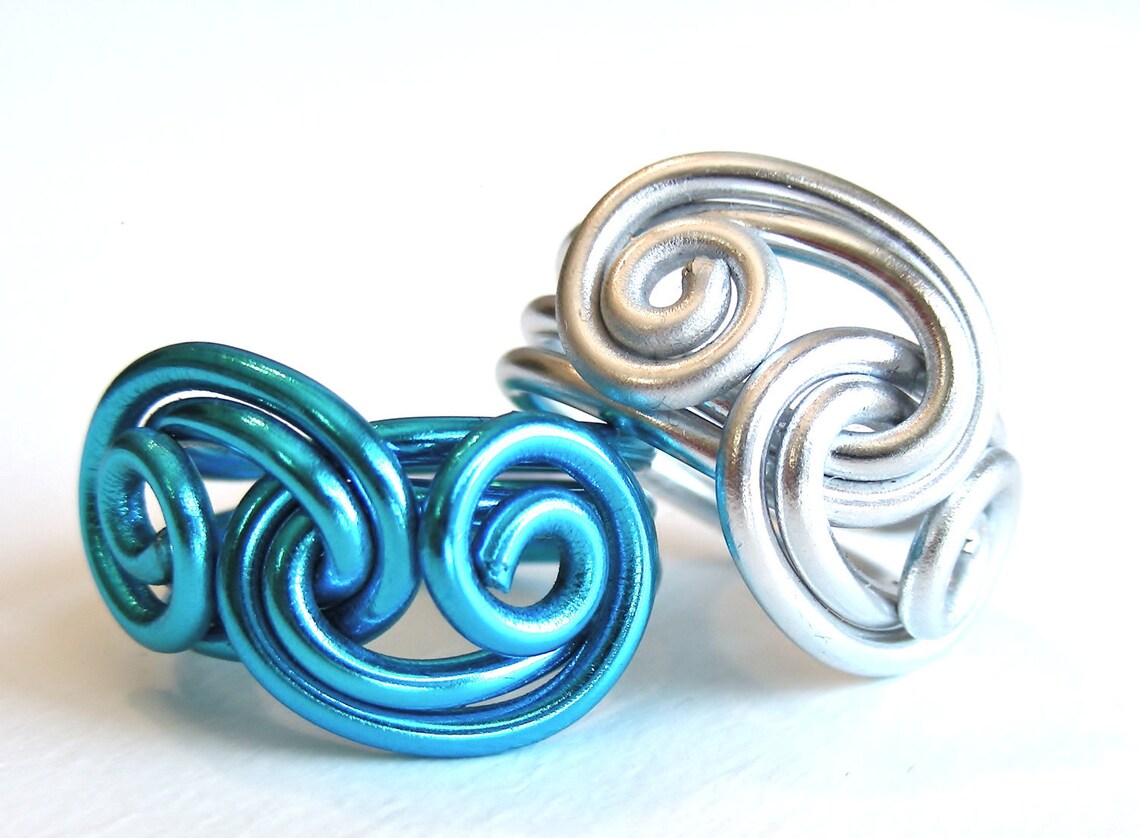 Wire Ocean Waves Ring Custom Made - Etsy