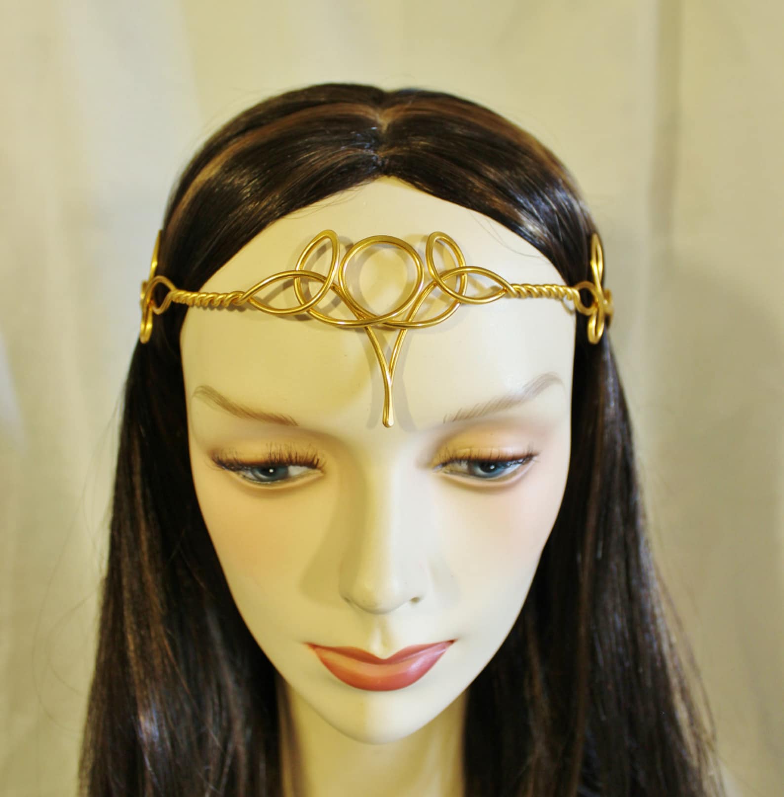 Celtic Trinity Moon Circlet Choose Your Own COLOR Elven - Etsy